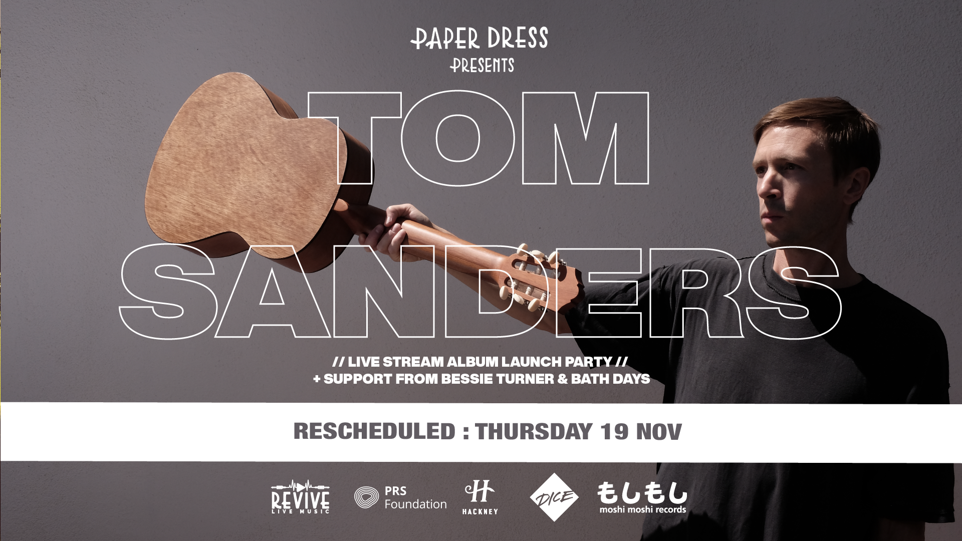 Tom Sanders Album Launch Live Stream! // Paper Dress Vintage Bar ...